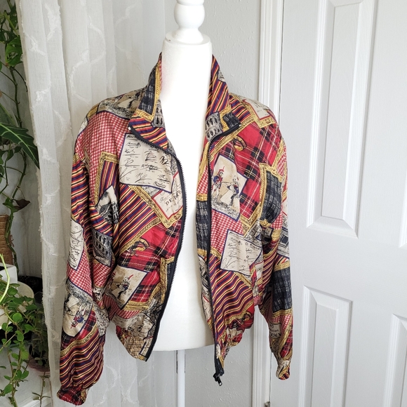 Vintage | Jackets & Coats | Vintage Bogari Silk Track Jacket Zip 97s ...